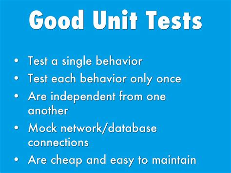 Unit Testing Tips By Joe Kramer