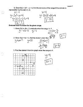 Evaluating Functions In Function Notation Notes By Krista Gurnett