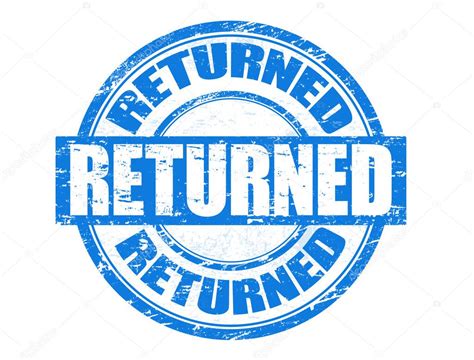Returned Stamp Stock Vector Roxanabalint
