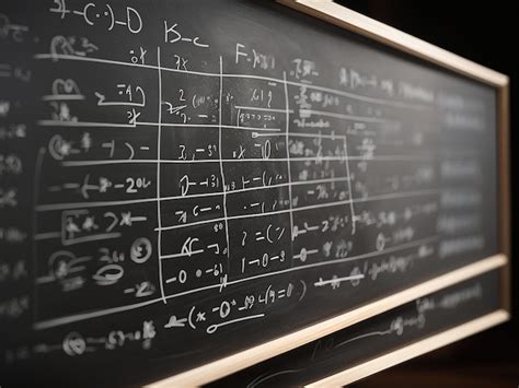 Premium Ai Image Blackboard Inscribed With Scientific Formulas And Equations