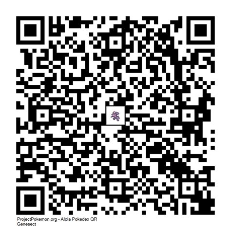 649 Genesect Genesectpng Generation 7 Qr Codes Project