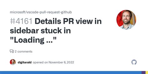 Details PR View In Sidebar Stuck In Loading Issue 4161