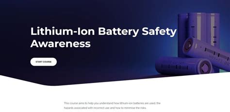 Lithium Ion Battery Safety Training Course Praxis