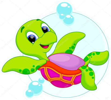 Dibujos Animados De Tortugas Marinas Archivo Imágenes Vectoriales My