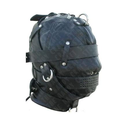 Deprivation Hood Bondage Gimp Hood Bdsm Kink Gear Slave Etsy