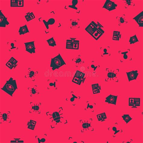 Set System Bug Face Recognition House With Eye Scan And Create Account Screen On Seamless