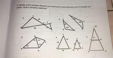 solved a identify which similarity theorem you would use to prove