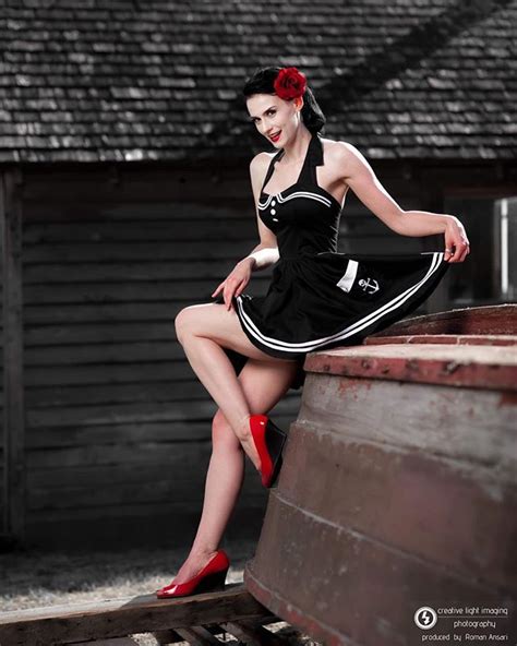 Classic Vintage Retro Sailor Dress Pinup Cosplay Red Fashion