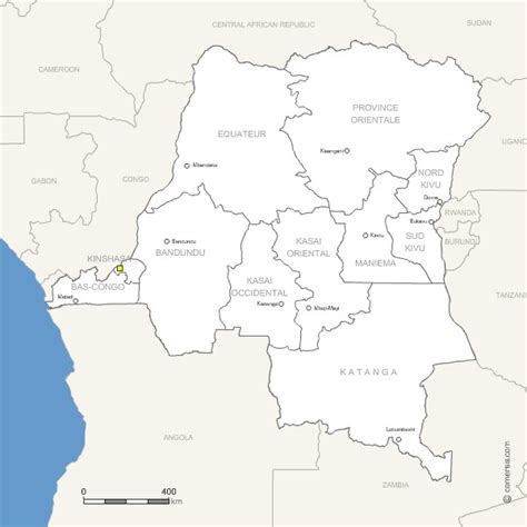 Carte République Démocratique Du Congo