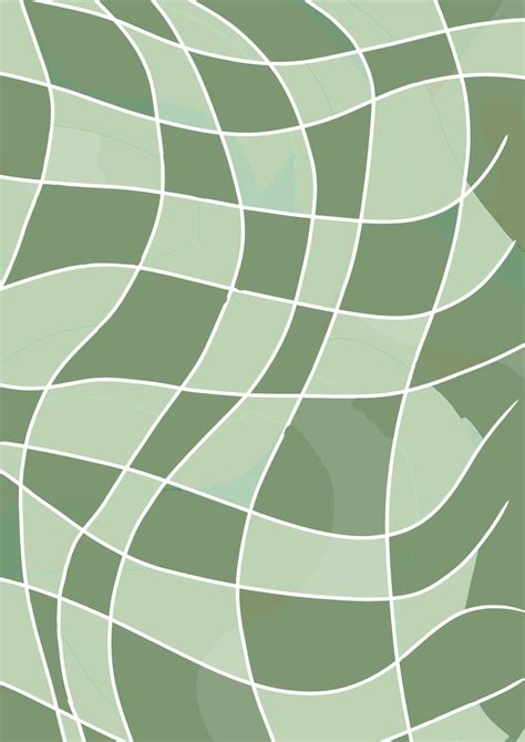 Refreshing Green Checker Wallpaper