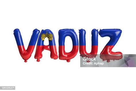 리히텐슈타인 깃발 색상이 흰색에 고립 된 Vaduz 수도 풍선의 3d 그림 0명에 대한 스톡 사진 및 기타 이미지 0명 3