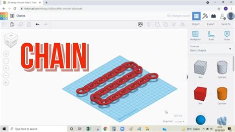 Tinkercad How To Create Chain Tutorial Youtube