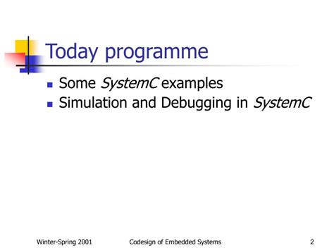 PPT Debug And Trace Facilities In SystemC PowerPoint Presentation Free Download ID