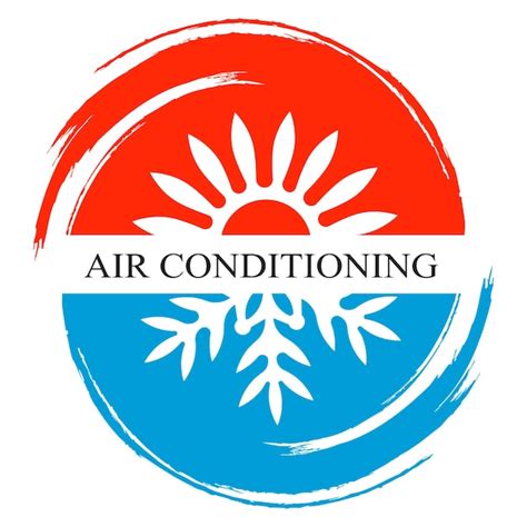 Premium Vector Sun And Snowflake In A Circle Air Conditioner Symbol