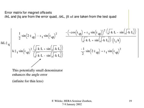 Ppt Errors In Beam Based Alignment Measurements Powerpoint