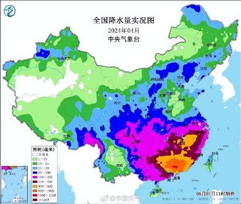 入汛来华南江南已现12轮强降雨，广东降水为1961年以来历史同期最多旅游天气中央气象台
