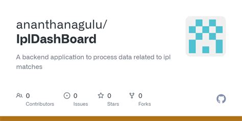 Github Ananthanagulu Ipldashboard A Backend Application To Process Data Related To Ipl Matches