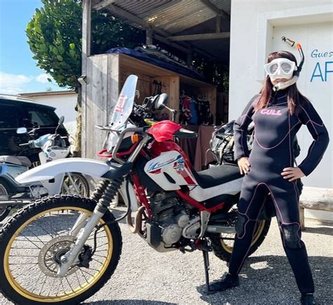 マグ 道産子バイク女子serow Himalayan HarleyFXDL mag0728 on Threads