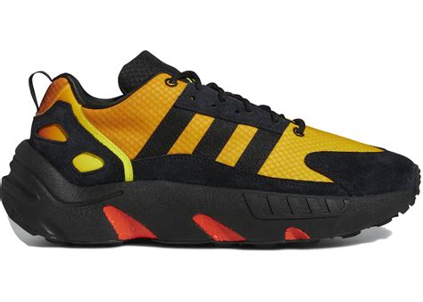 Adidas Zx 22 Boost Black Semi Impact Orange Mens Fz5885 Us