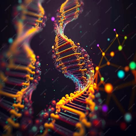 Premium Ai Image Dna Molecule Gene Structure Visualization As Multi