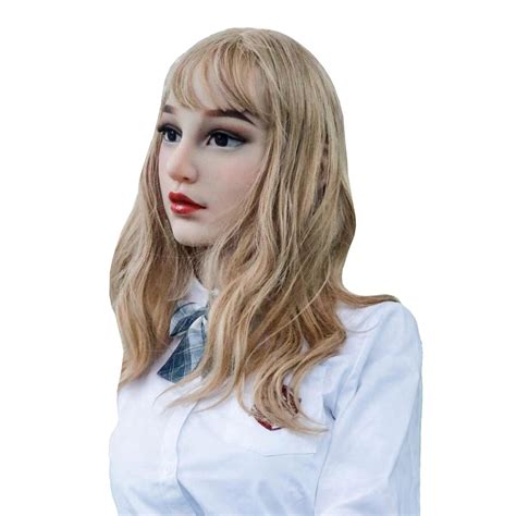 Handcrafted And Decorated Realistic Female Silicone Mask For Cosplay