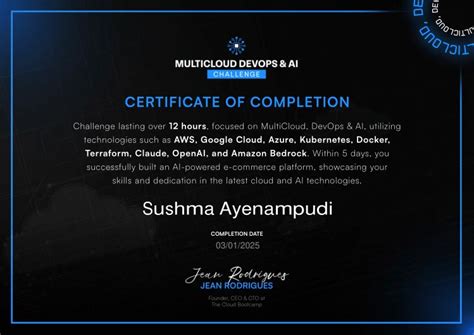 Cloudcomputing Aws Devops Ai Machinelearning Kubernetes Terraform Sushma Ayenampudi