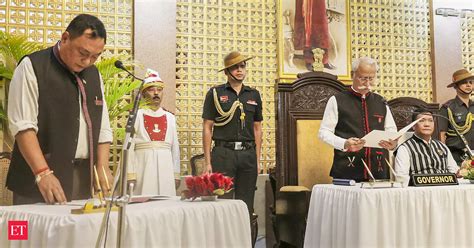 Bjps Ninong Ering Sworn In As Pro Tem Speaker Of Arunachal Pradesh
