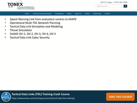Tactical Data Link Tdl Training Crash Course Pptx