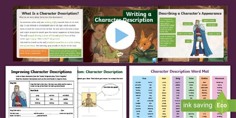 What Is Character Description Twinkl Nz Twinkl