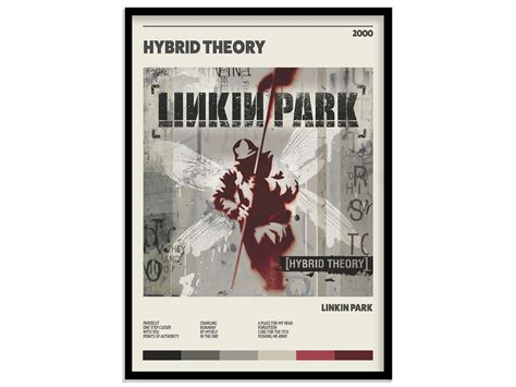 Poster Linkin Park Hybrid Theory Retro Music Album Poster Print