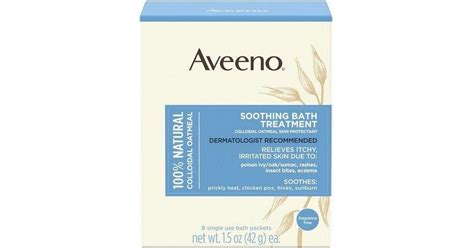 Aveeno Soothing Bath Treatment Fragrance Free 8 Packets • Price