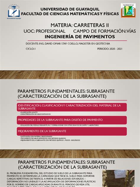 Sesión 4 Curso De Carreteras Ii Ingeniería De Pavimentos Pdf