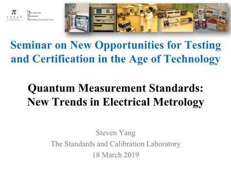 Quantum Measurement Standards New Trends In Electrical Metrology Docslib