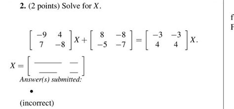 Solved 2 2 Points Solve For X
