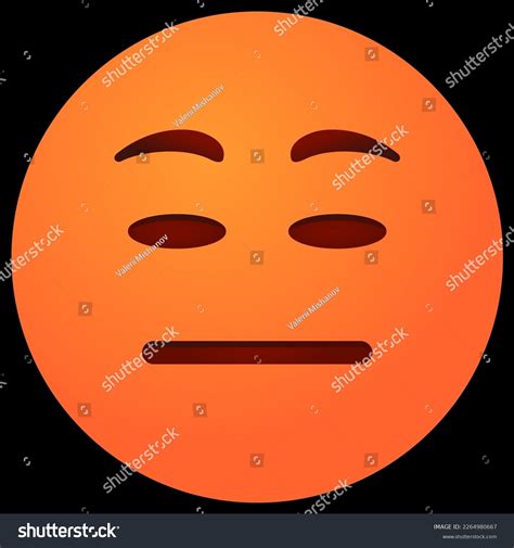 Emoji Expressionless Face Vector Illustration Stock Vector Royalty