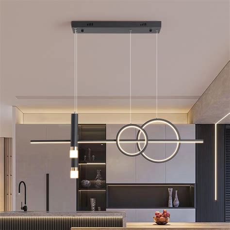 Orren Ellis Modern Linear Pendant Light 45w Dimmable Pendant Lighting