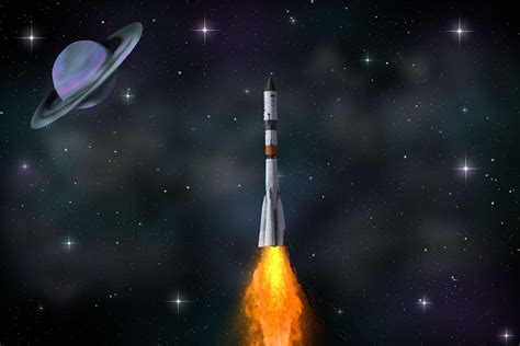 로켓 우주선 우주 토성 Pixabay의 무료 이미지