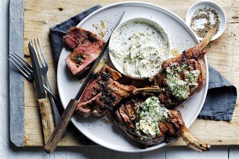 Barbecued Rib Eye Cutlets With Nori Butter Recipe Barbecue Ribs Cutlets Recipes Bbq Recipes