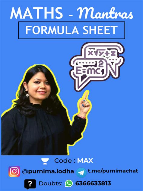 Mathematics Formulae Unacademy Pdf
