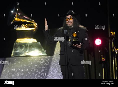 Sean Ono Lennon Accepts The Award For Best Rock Performance For Now