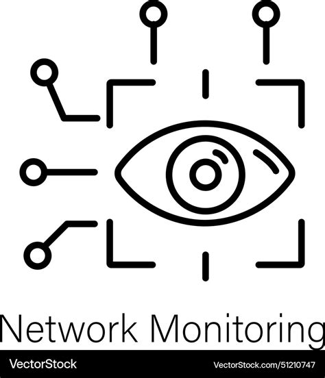 Network Monitoring Royalty Free Vector Image Vectorstock