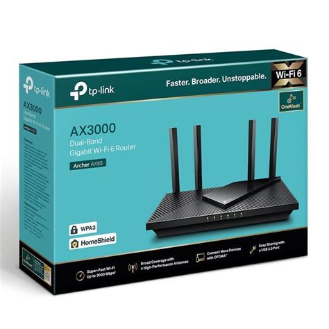 Jual Tp Link Archer Ax55 Ax3000 Dual Band Gigabit Wi Fi 6 Router Dual
