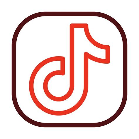 Tik Tok Vector Thick Line Two Color Icons For Personal And Commercial