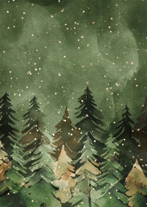 Fotokaart Fijne Feestdagen Kerstbomen Goud Kaartje2go