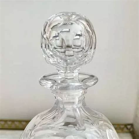 Triangular Stripe And Lens Cut Crystal Decanter In Antique Decanters