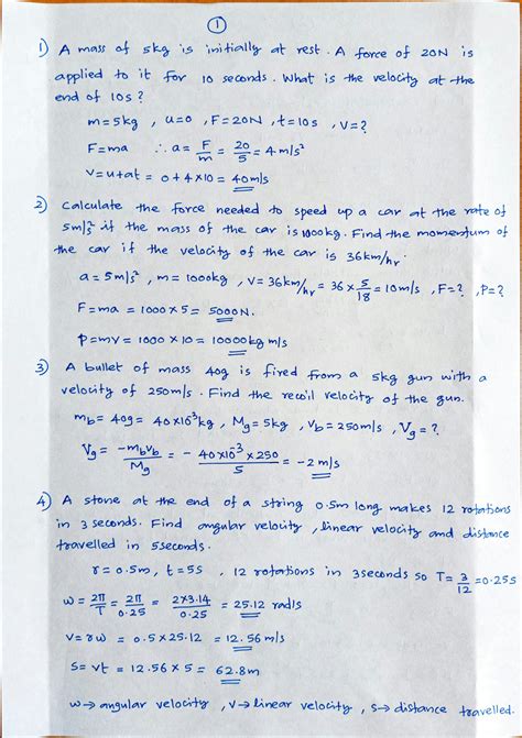 Solution Diploma Physics 1st Year Module 1 Solved Physics Notes