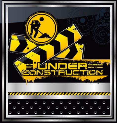 建設警告サインベクトル背景 Eps Uidownload