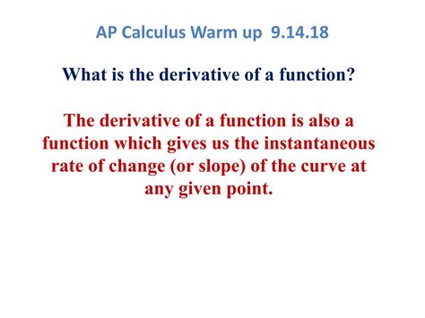 Deriv Basics Pt Ppt