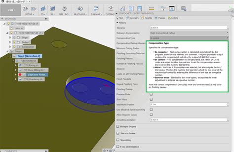 Mirrored Toolpath And Cutter Compensation Autodesk Community