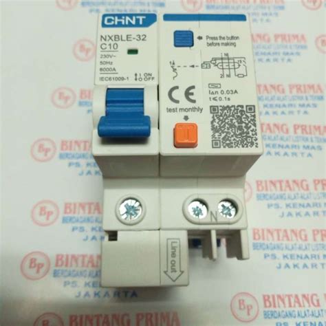 Promo Rccb Elcb Rcbo 2p 6a 32a Tipe Nxble 32 1p N 6 Ka Merk Chint